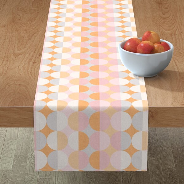 Peach Table Runner - Etsy