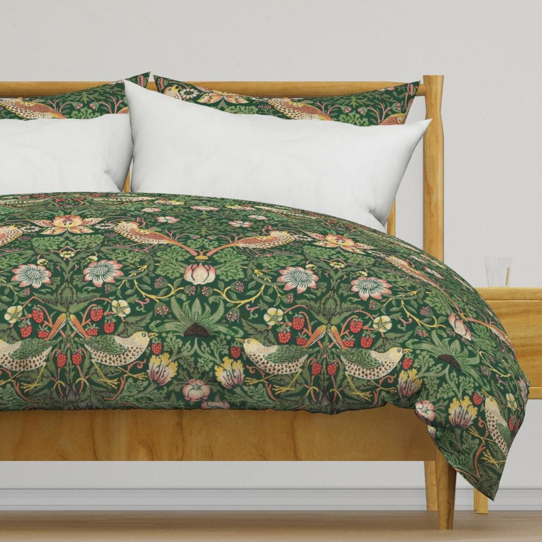 William Morris Bedding - Strawberry Thief by Peacoquettedesigns ...