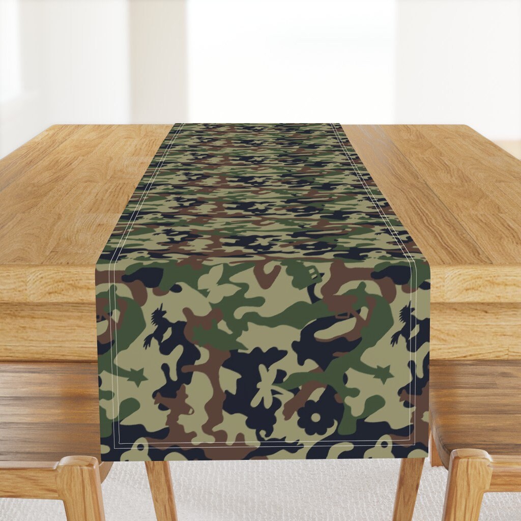 Army Camouflage Table Cloths