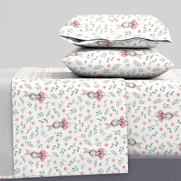 Rabbit Twin Sheet Set - Etsy