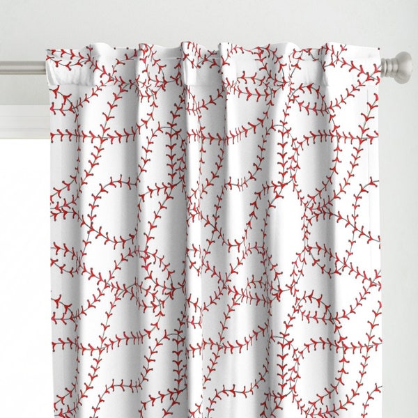 Baseball Curtains - Etsy