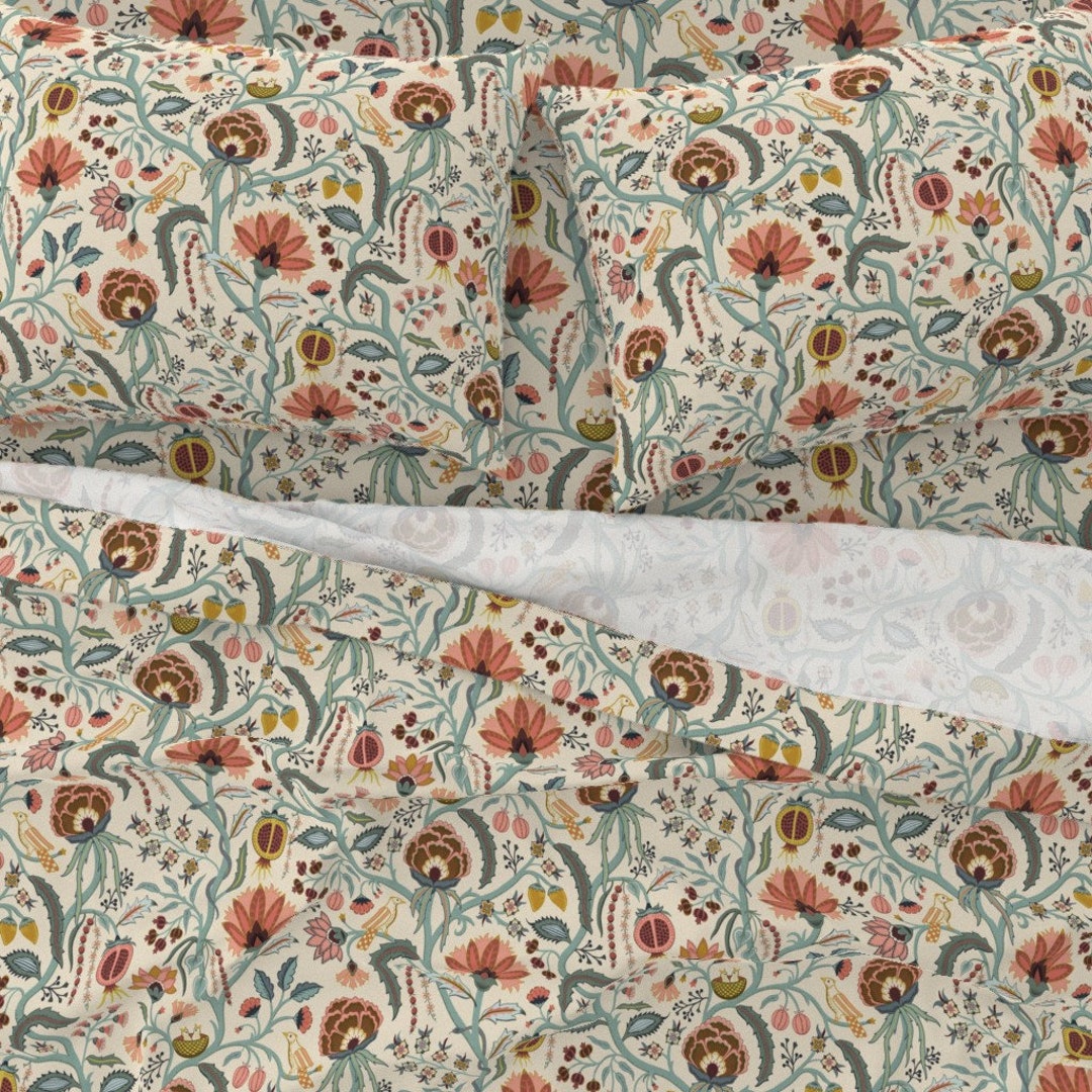 Indian Chintz Sheets Tree of Life by Misentangledvision - Etsy