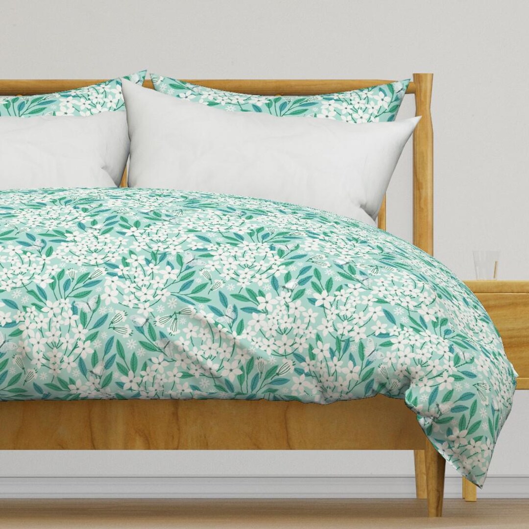 Green Hydrangea Bedding - White Hydrangea Garden by Insvydesignstudio ...