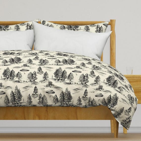 Black and cream toile bedding store