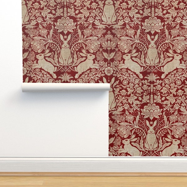 Beige Rabbit Wallpaper - Etsy