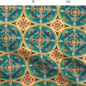 Bright Spanish Tiles Dinner Napkins set of 2 Adalucia Tile by ...