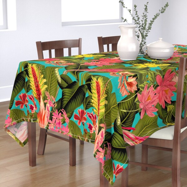Tropical Tablecloth - Etsy