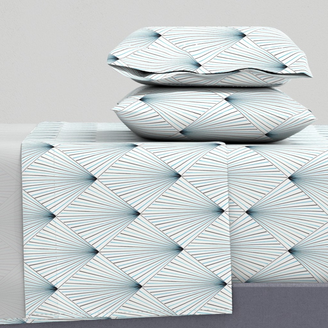 Art Deco Sheets Art Deco by Kitty_legg 1930s Diamonds Geomtric Style ...