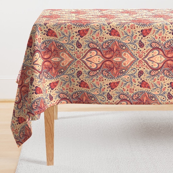 Paisley Tablecloth - Etsy