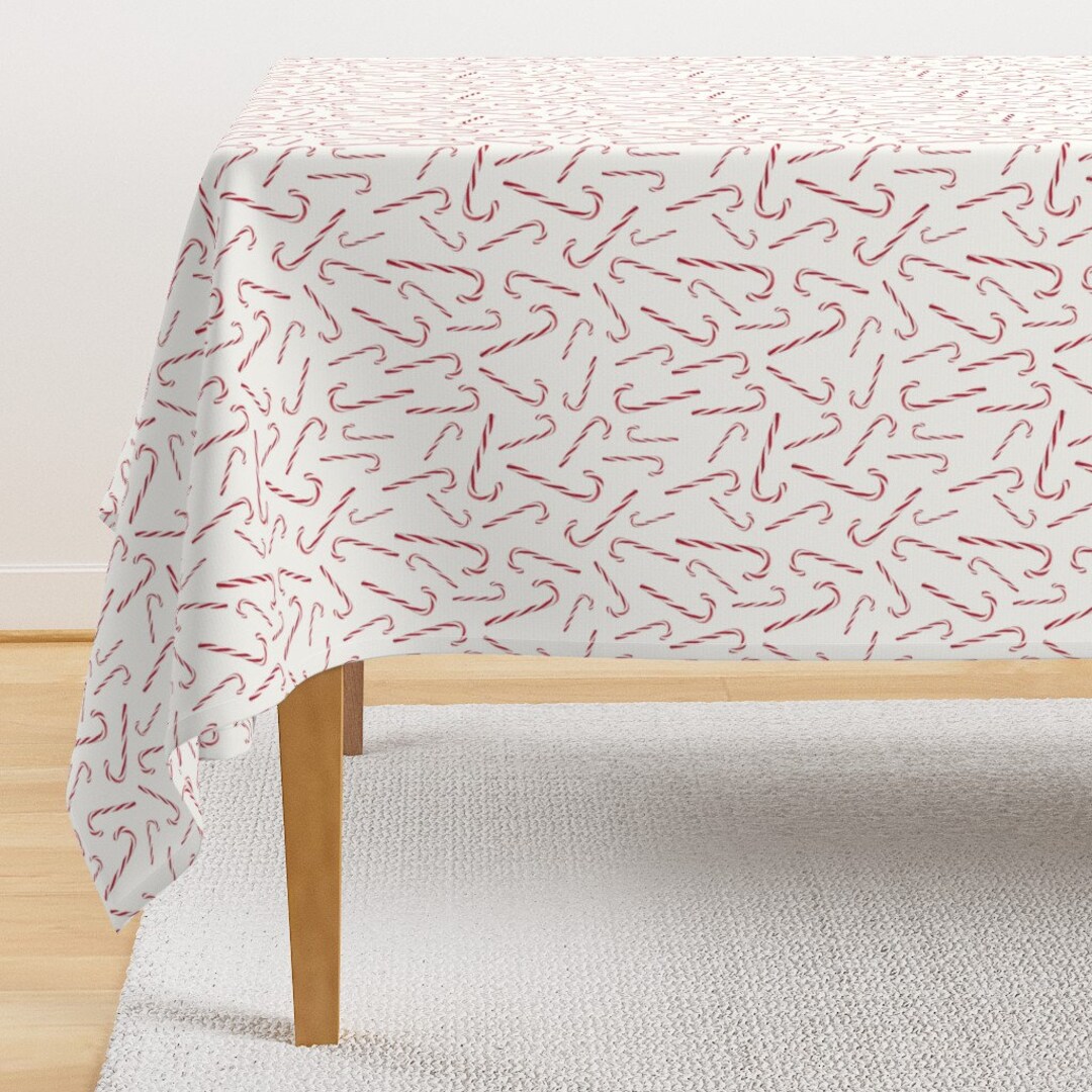 Candy Canes Tablecloth Candy Cane Lane by Hipkiddesigns Winter Holiday ...