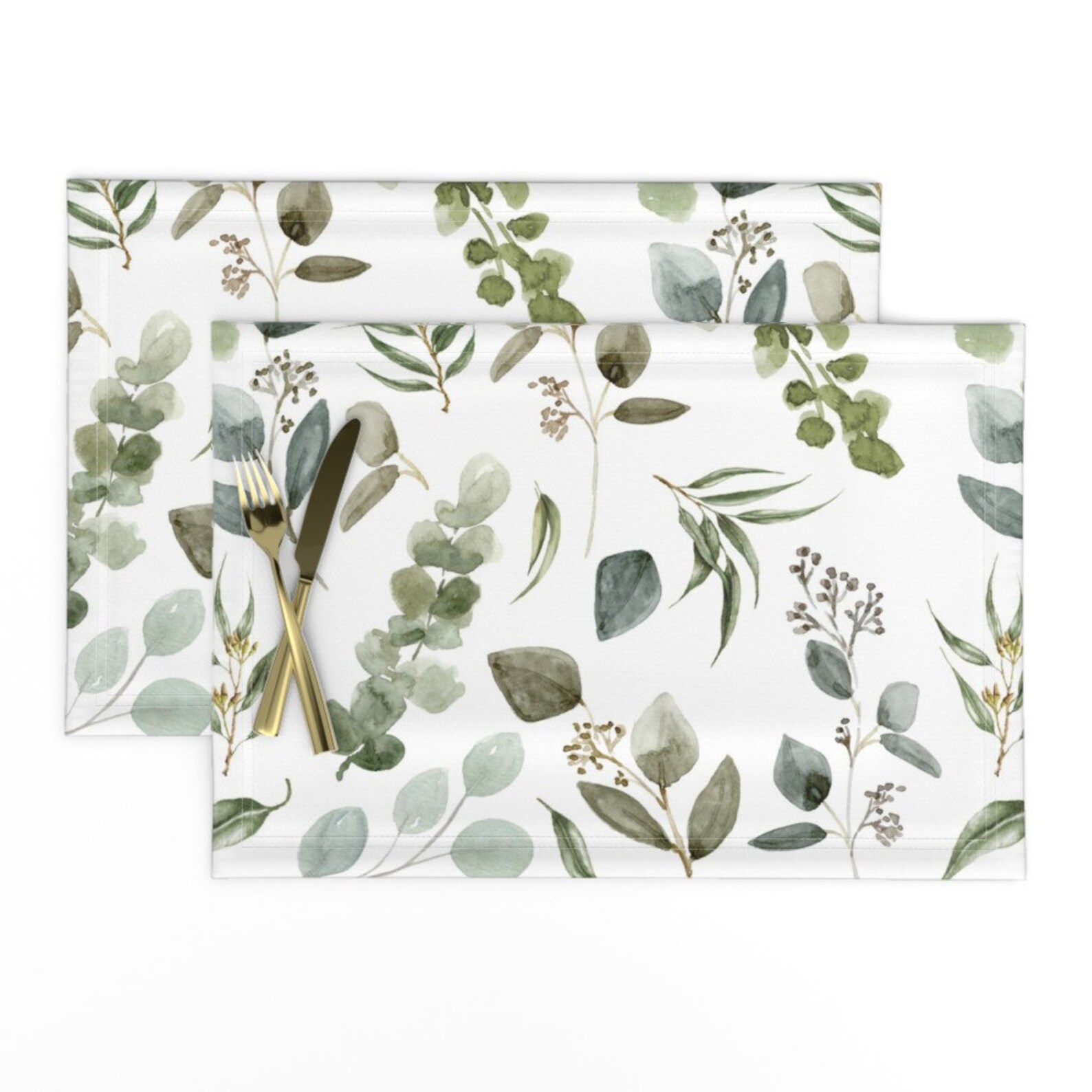 Australian Botanical Placemats set of 2 Earthy Eucalyptus - Etsy