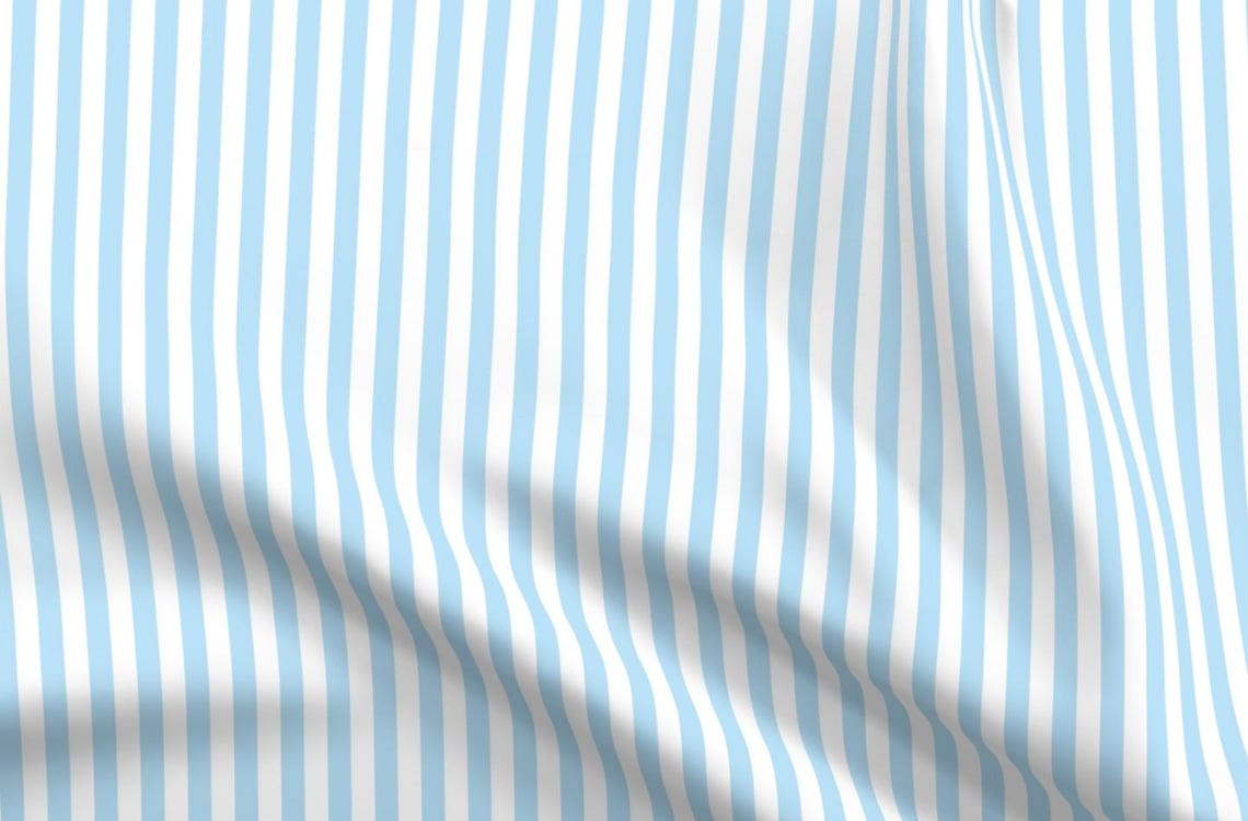 Baby Blue Stripe Sheets - Light Blue Stripe by Littlemisscrow - Pastel ...