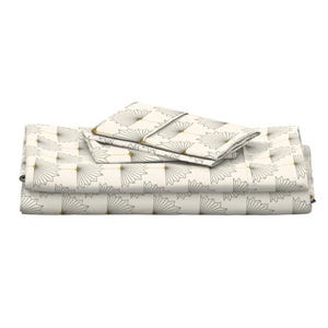 Art Deco Palms Sheets - Deco Palm Leaves by Emelizzas - 1920s Tropical ...