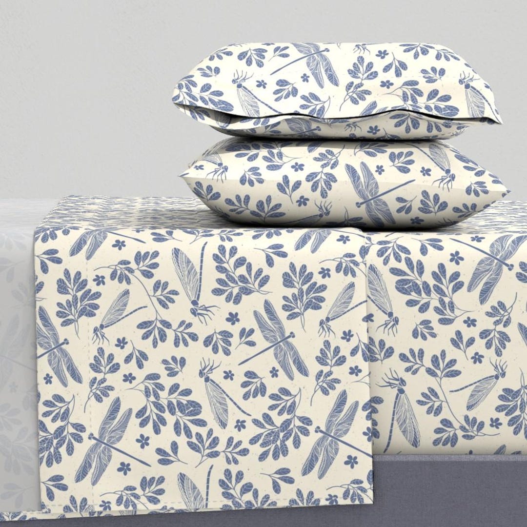 Vintage Dragonfly Sheets - Vintage Dragonflies by Freya_riedlin ...