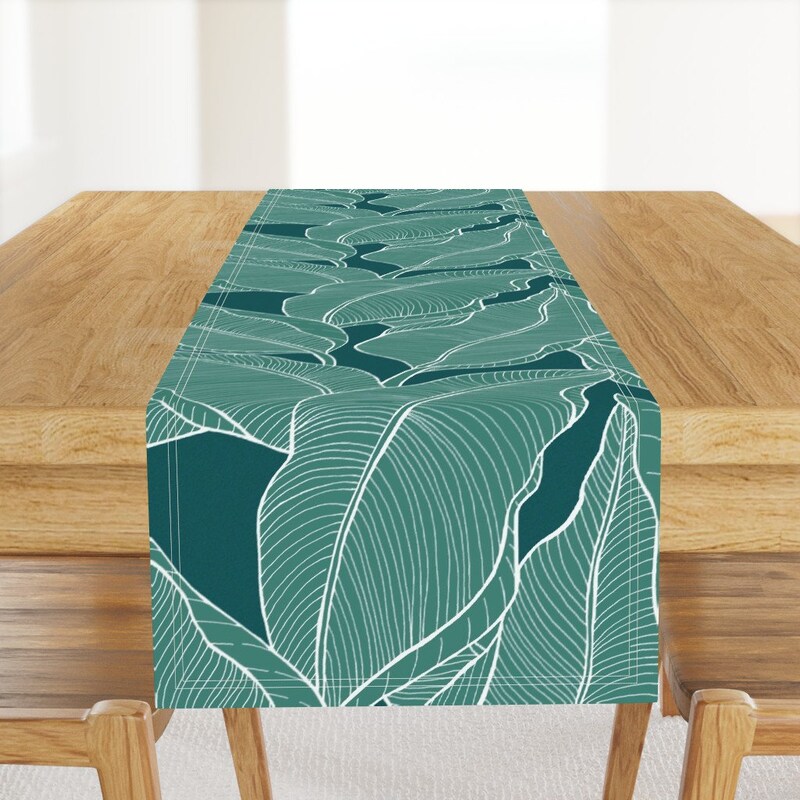 Leaf Table Runner - Etsy