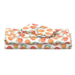 Summer Fruit Sheets - Watercolor Oranges Larger by Katerinaizotova ...