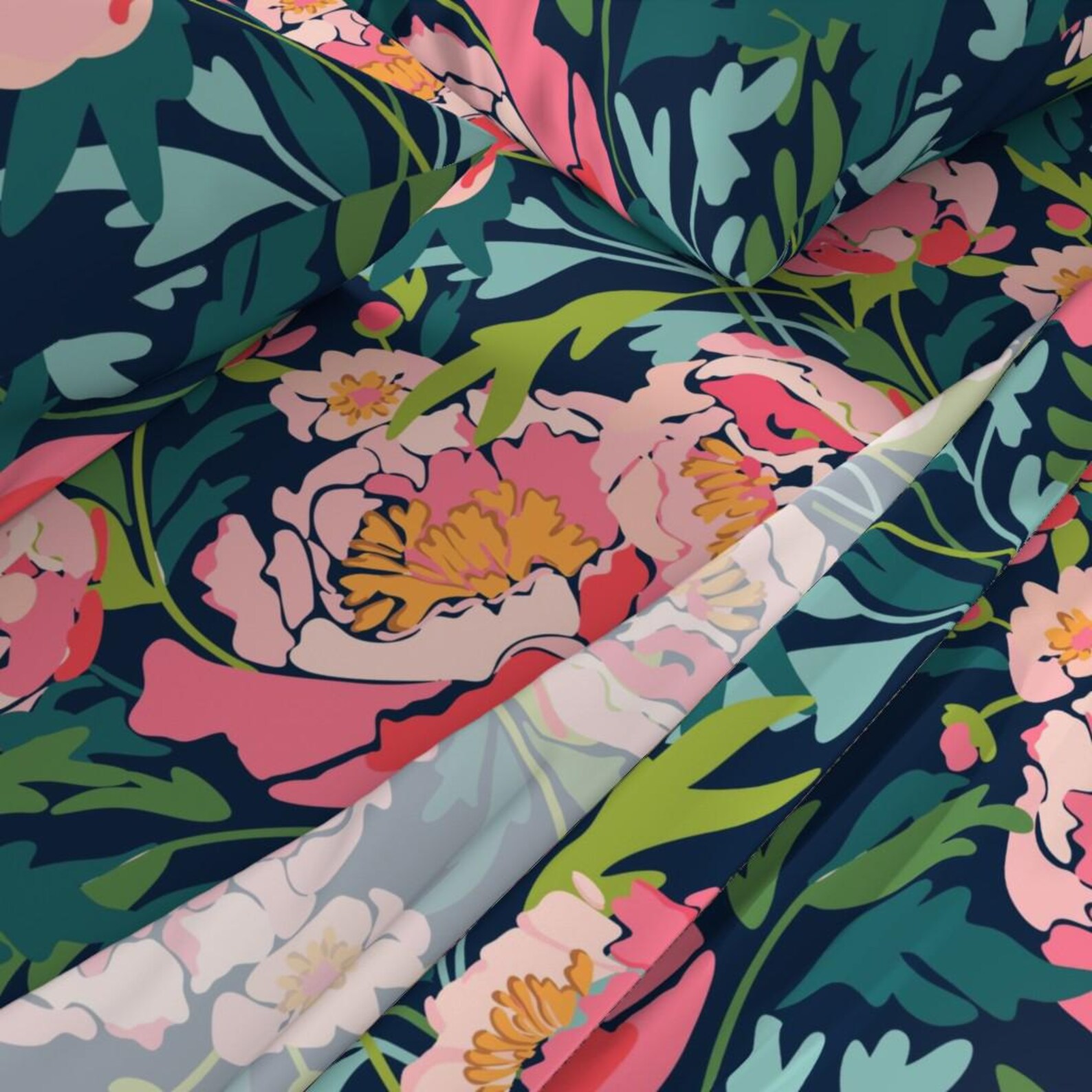 Floral Sheets - Bold Peony Large by My_creative_atelier - Garden ...