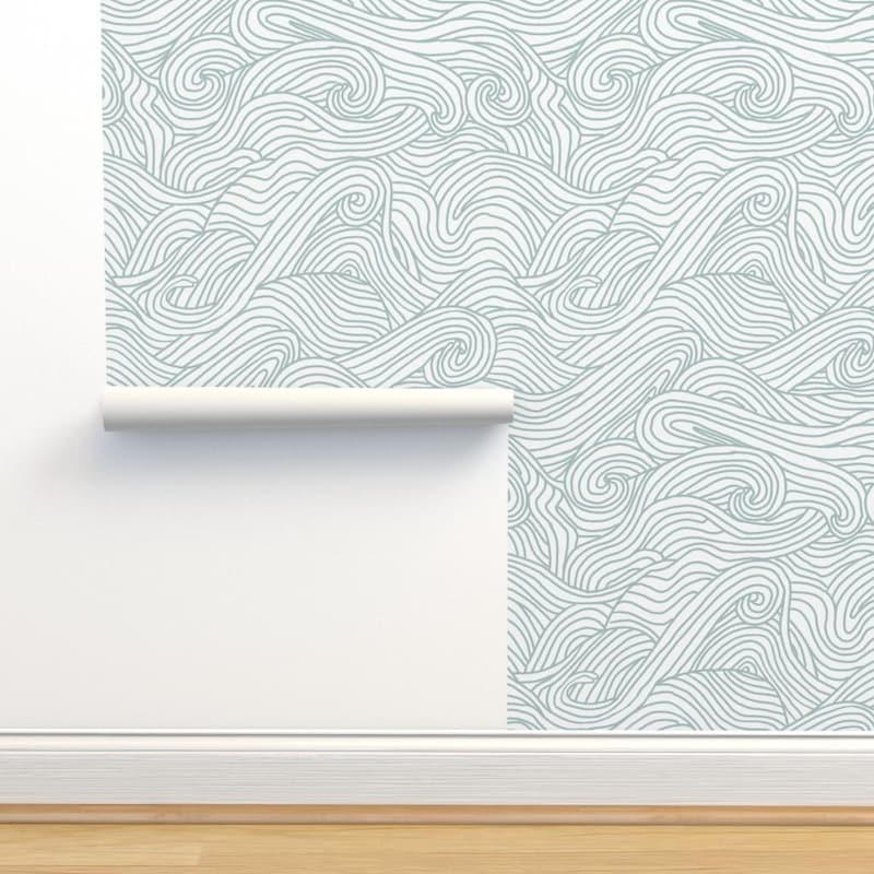 Ocean Wave Wallpaper - Etsy