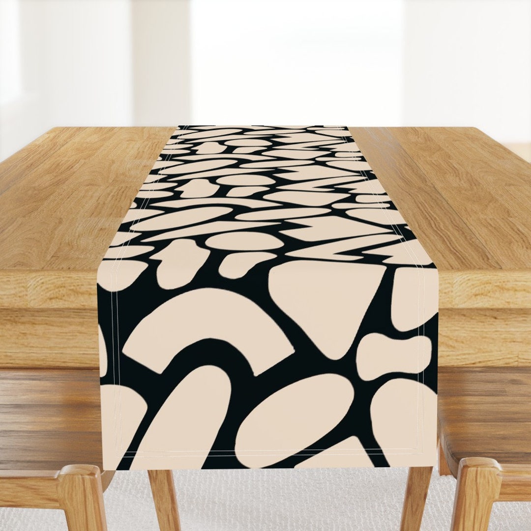 Geometric Shapes Table Runner - Jumbo Quirky Cobble by 3rittanylane ...