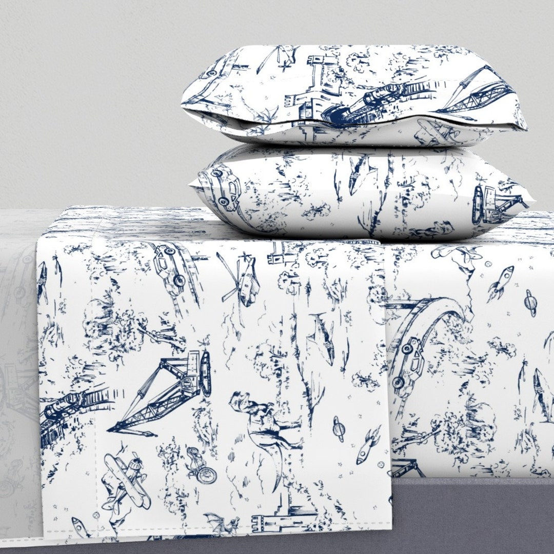 Imagination Toile Sheets Adventure Toile by Pattern_state Kids Baby ...