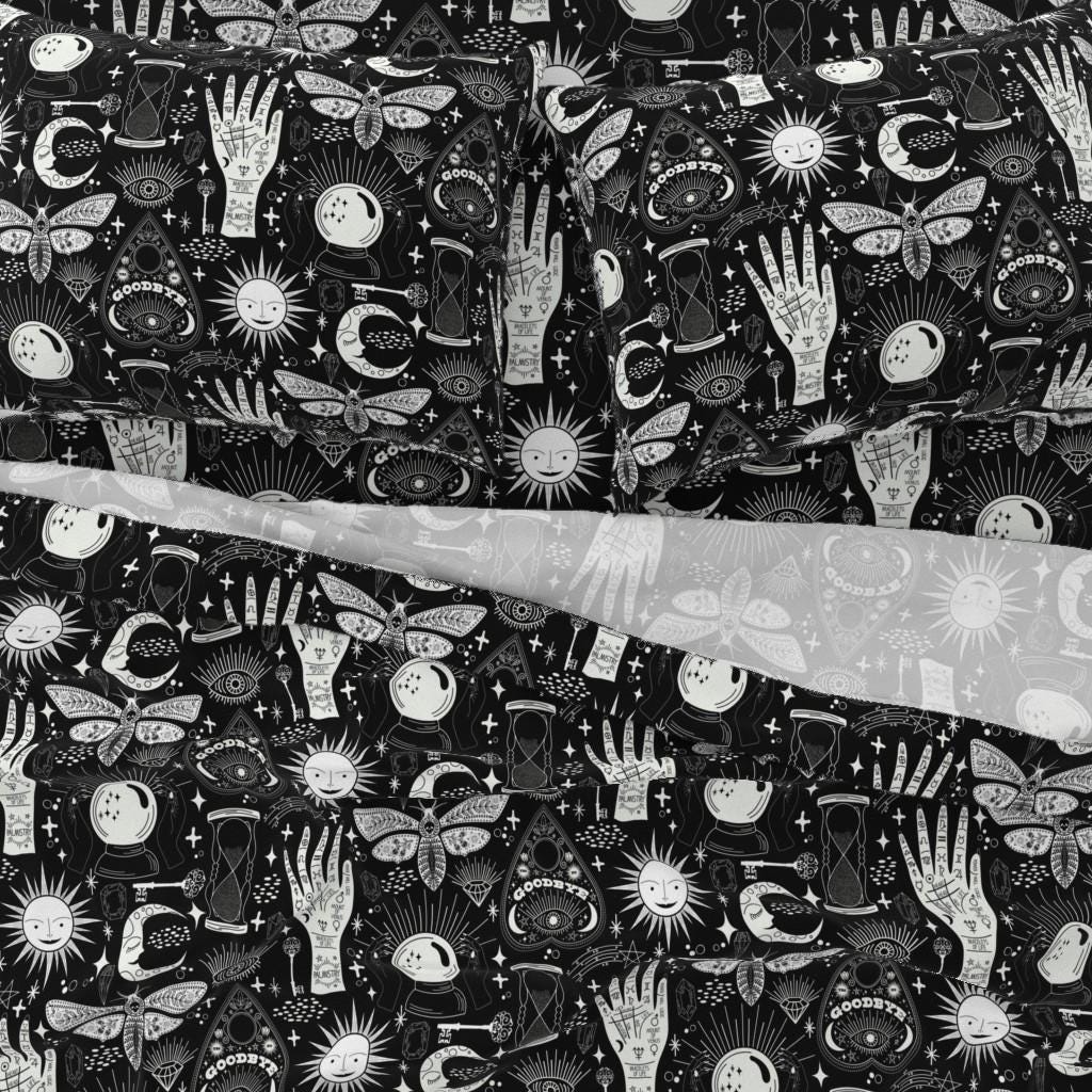 Moon Sheets - Enchanted - Enchantment -black & White by Carrie_cantwell ...
