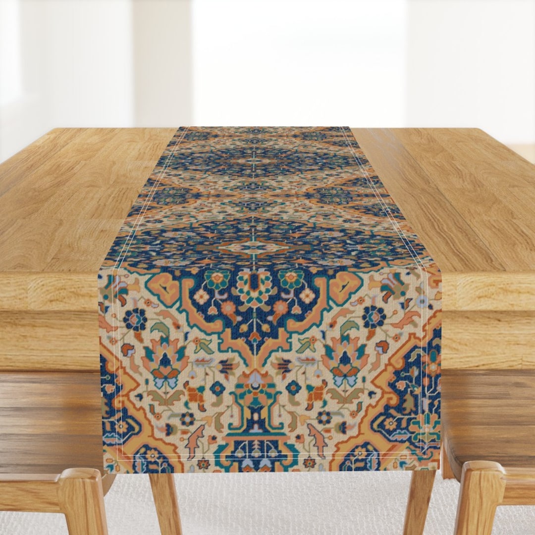 Kilim Table Runner - Bis by Muhlenkott - Vintage Damask Islamic Persian ...