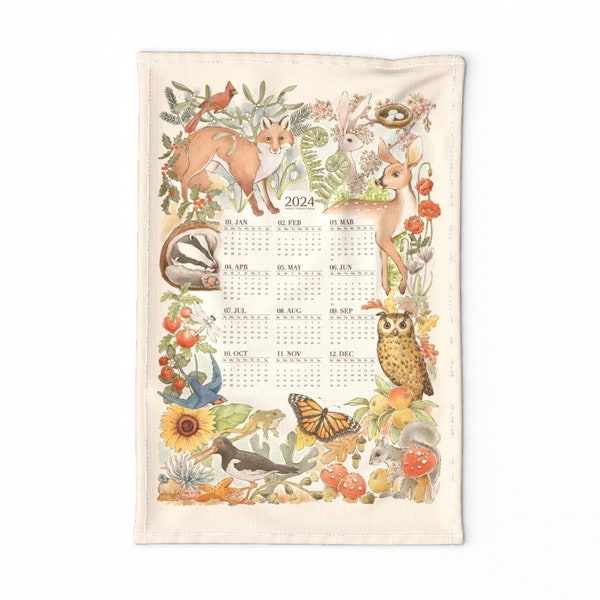 Calendar Tea Towel - Etsy