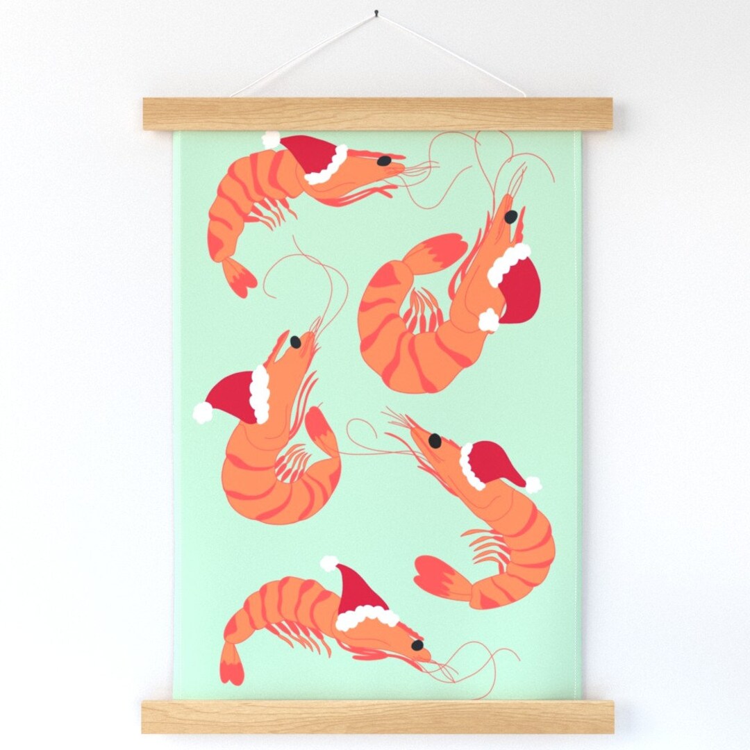Seafood Wall Hanging Christmas Prawns by Suzzincolour Prawns Aussie ...
