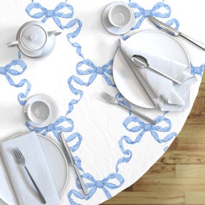 Rococo Bows Tablecloth - Large Ribbon Trellis by Danika_herrick ...