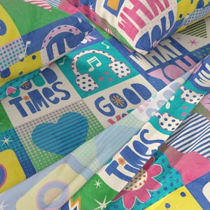 Tween Sheets - Tween Spirit Jumbo by Roochita - Trendy Girl Power Peace ...