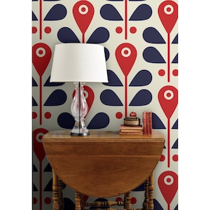 Scandi Floral Non-pasted Wallpaper - Scandinavian Flowers by Roucoucou ...