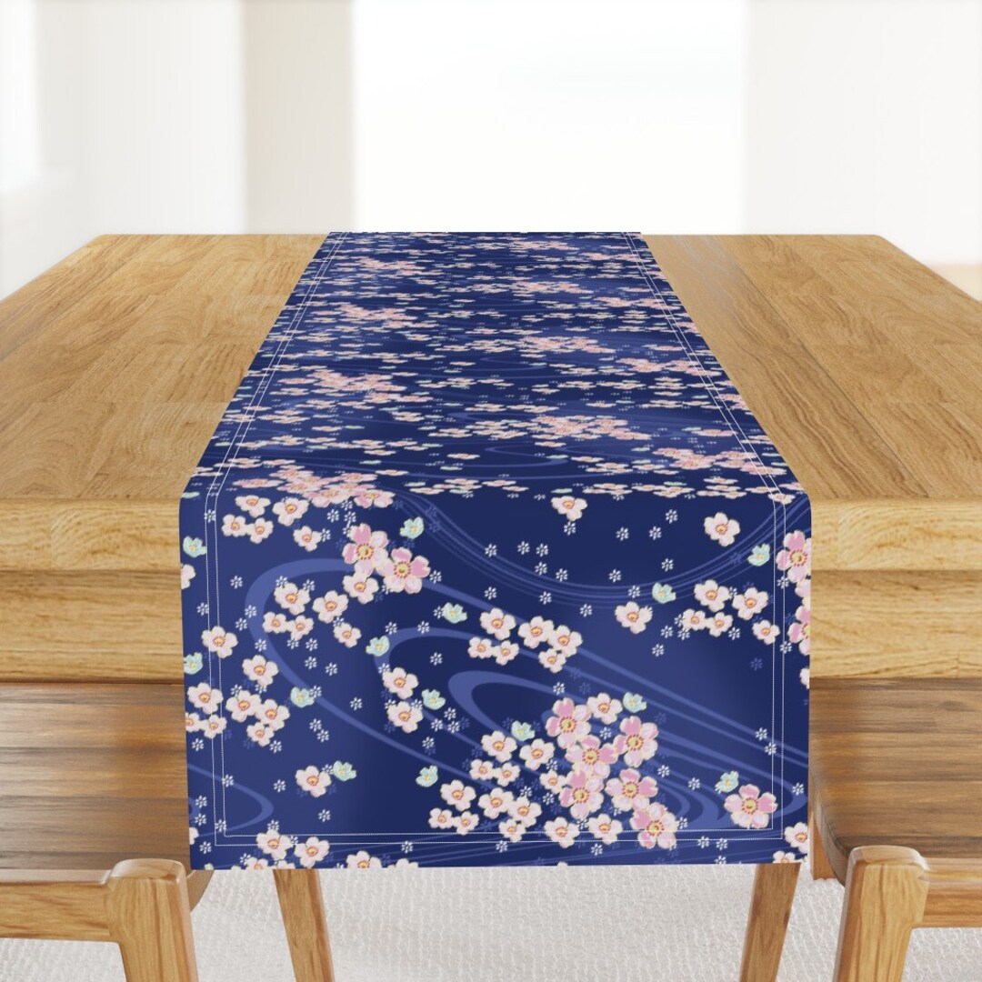 Cherry Blossoms Table Runner Sakiko by Lilyoake Floral - Etsy