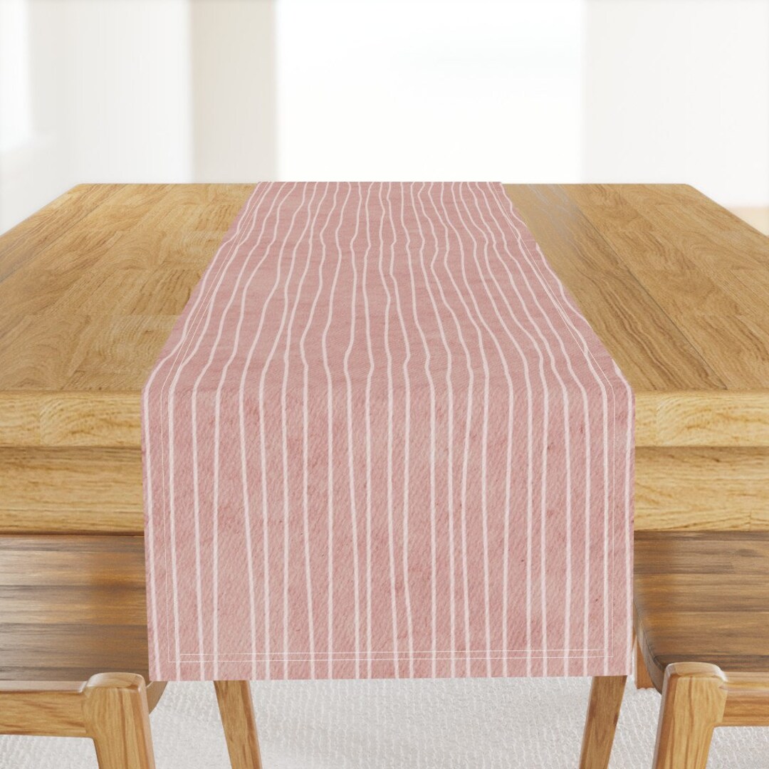 Minimal Blush Table Runner - Lines Blush by Ilonitta - Farmhouse Simple ...