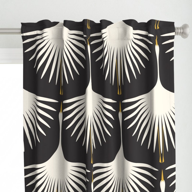 Cream Birds Curtains - Etsy