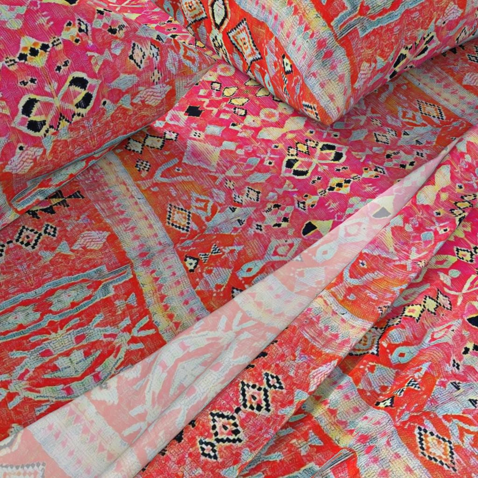 Moroccan Style Sheets - Tropical Sunrise Vertical by Floraryfabrics ...