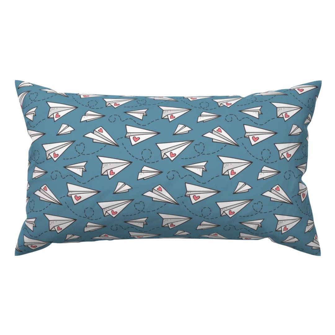 Paper Planes Accent Pillow Valentine by Caja_design Love Letters Paper ...