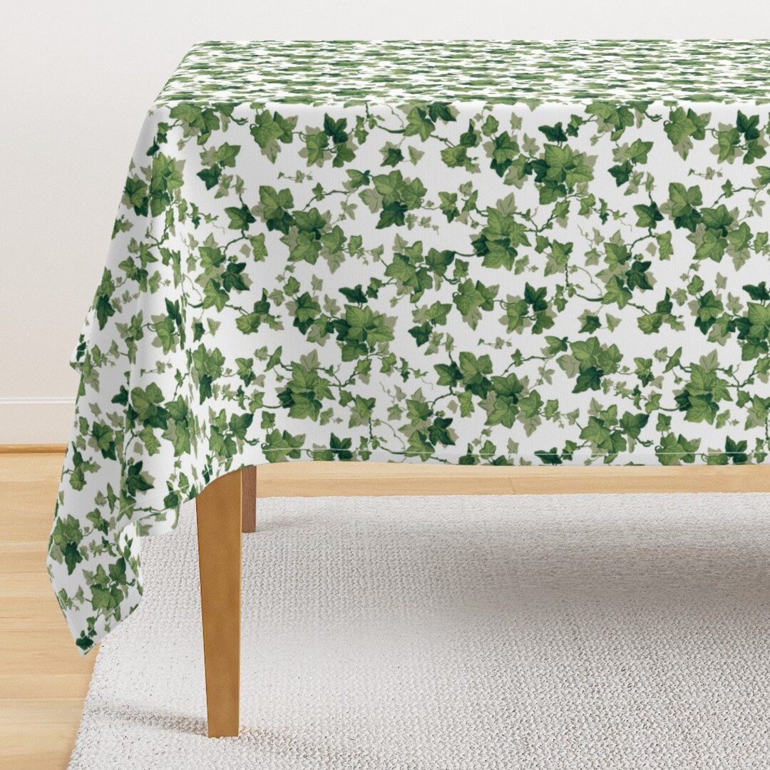 Ivy Leaves Tablecloth English Ivy by Peacoquettedesigns - Etsy