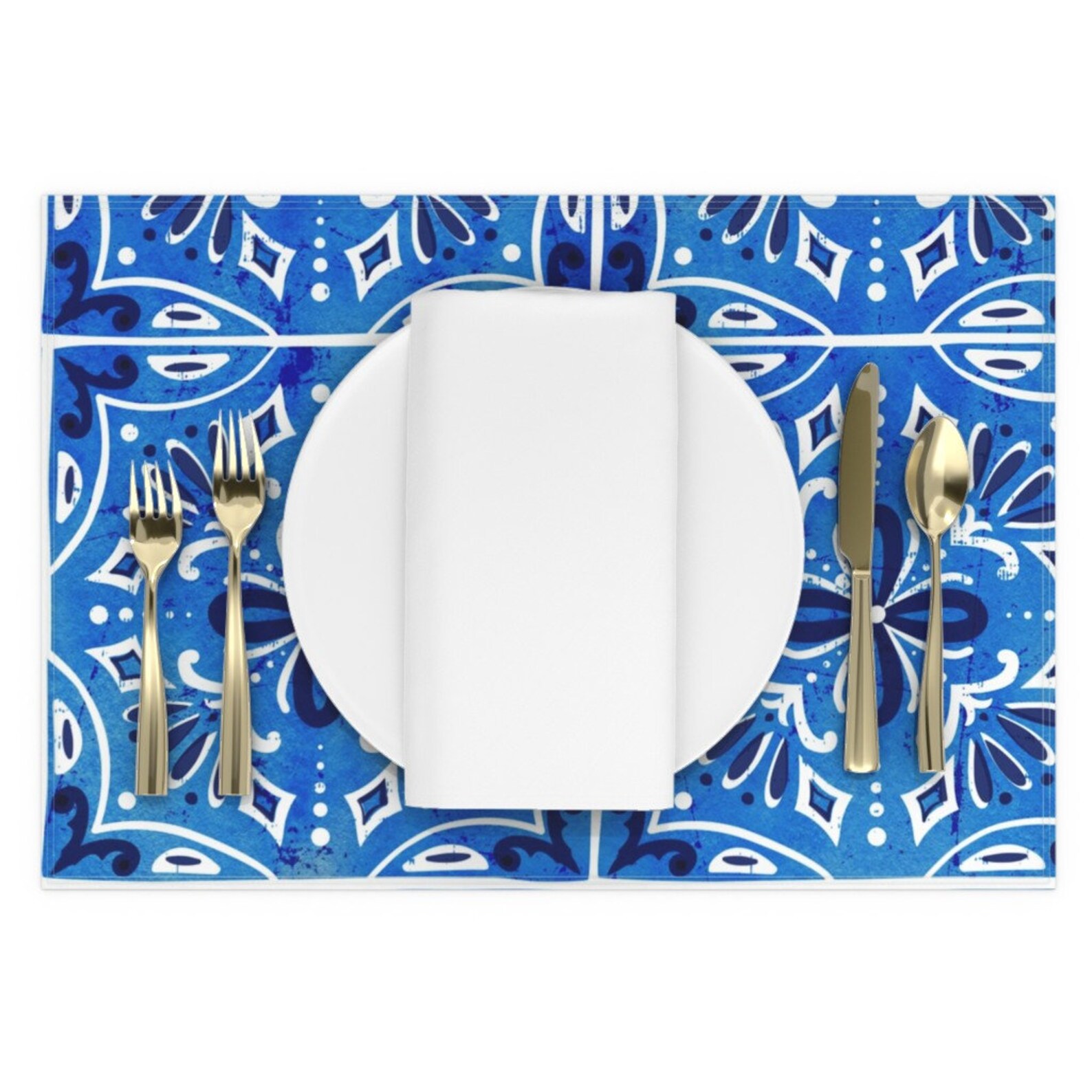 Spanish Tile Placemats Set of 2 Sevilla Spanish Tiles by | Etsy