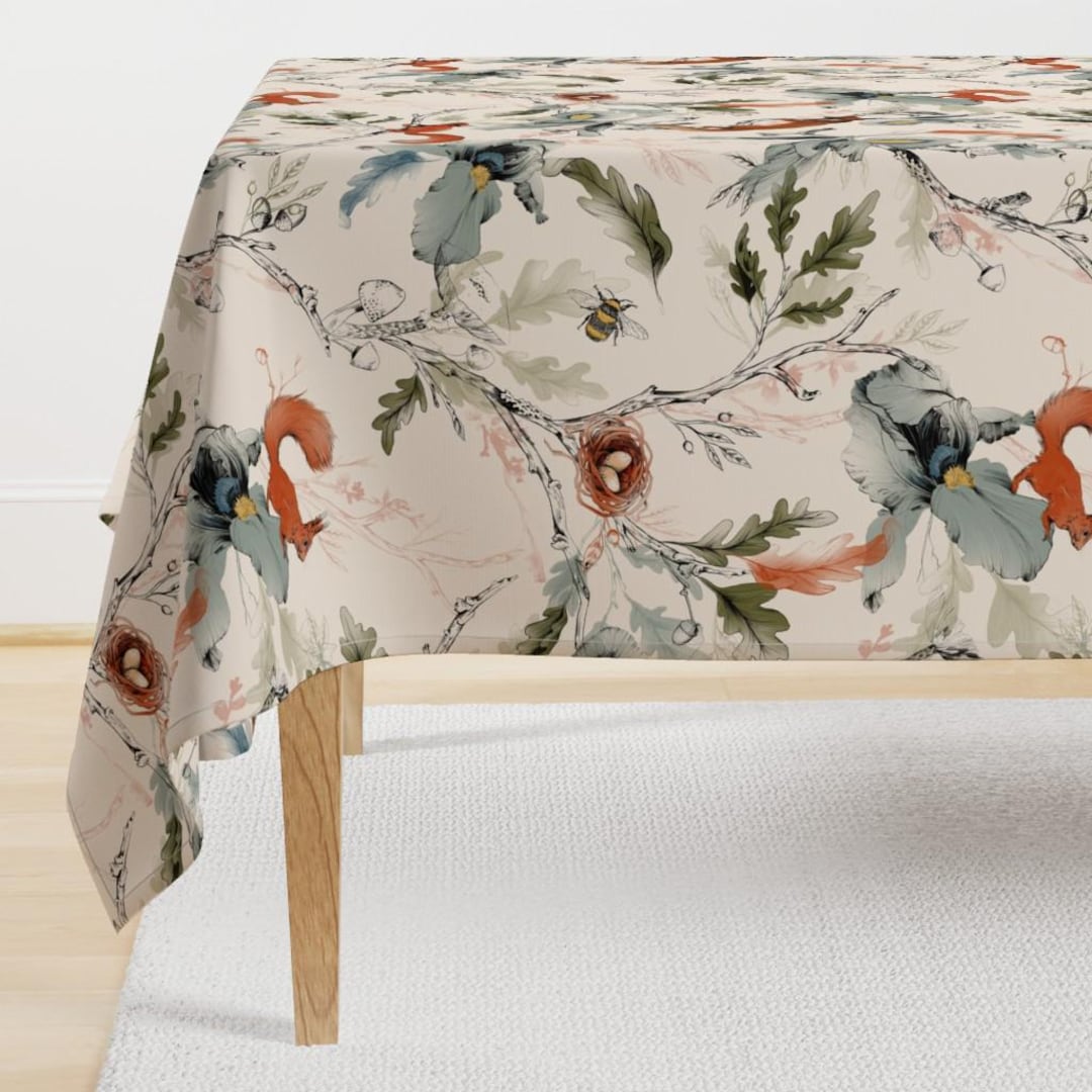 English Garden Tablecloth - Into the Woods by Lascarlatte - Autumnal ...