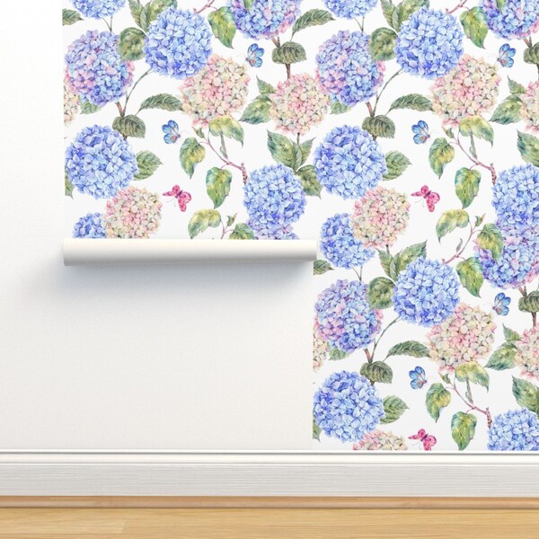 Hydrangea Wallpaper for Home - Etsy