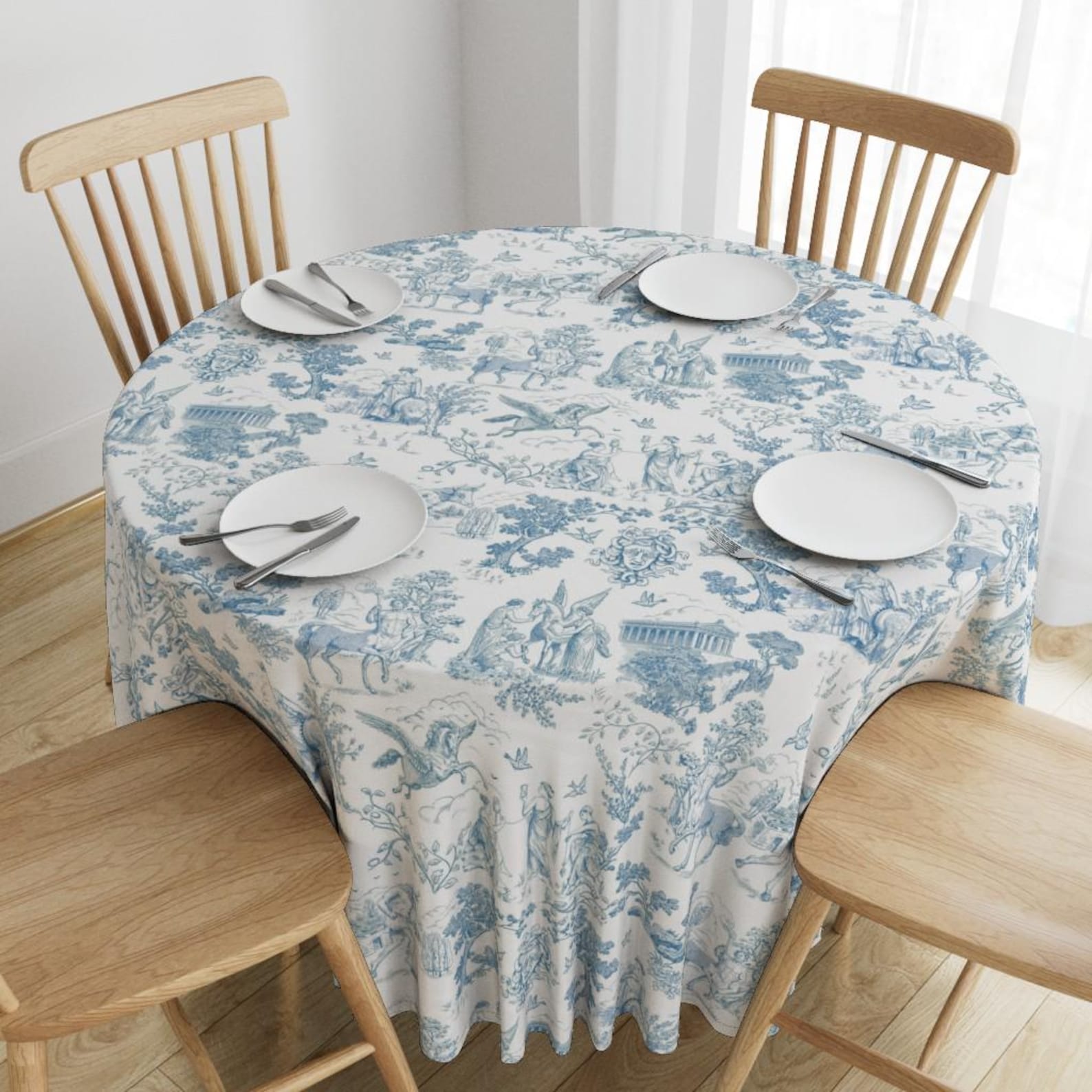 Toile Tablecloth - Greek Mythology Toile by Vinpauld - Greek Mythology ...