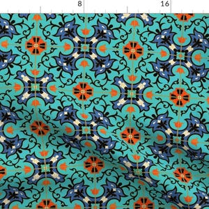 Spanish Style Dinner Napkins set of 2 Azulejos Antiguos 1a by ...