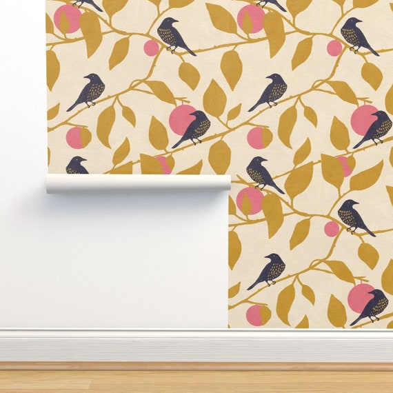 Black Bird Wallpaper Pattern