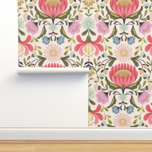 Large Scale Flowers Wallpaper - Etsy UK