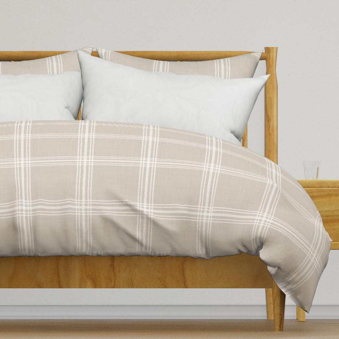 Farmhouse Check Bedding - Windowpane Plaid by Devondesignco ...