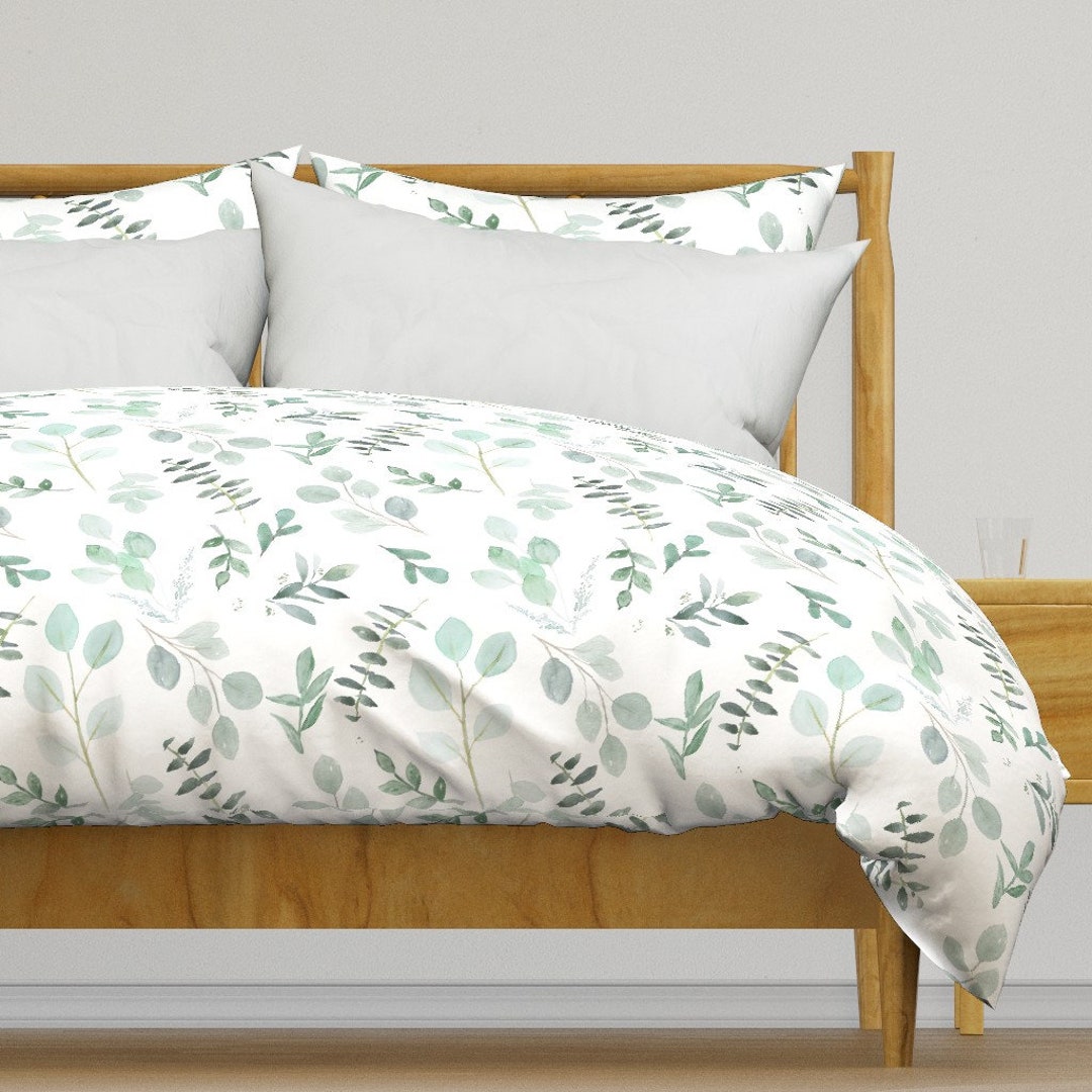 Eucalyptus Bedding Blue Green Eucalyptus by Dailymiracles Leaves ...