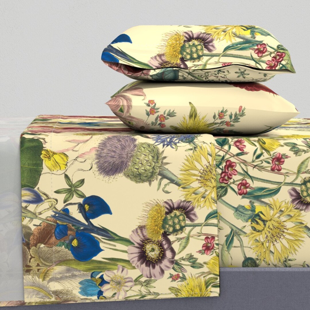 Victorian Flowers Sheets Bloomin' Love by Peacoquettedesigns Antique ...