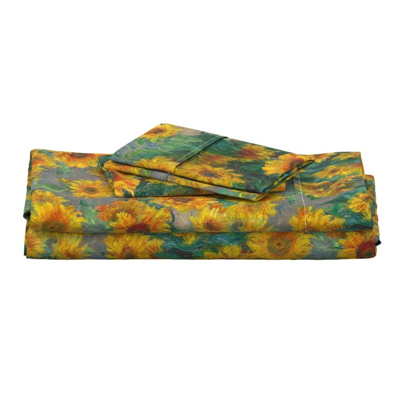 Artist Sheets Monet's Sunflowers jumbo by Weavingmajor - Etsy