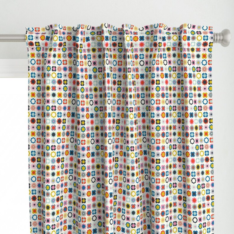 Daisies Curtain Panel Granny Daises Small by Katerhees - Etsy