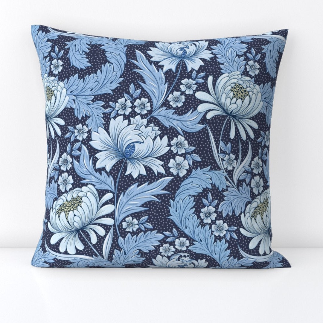 Victorian Throw Pillow - Floral Art Nouveau Damask Vintage Style ...